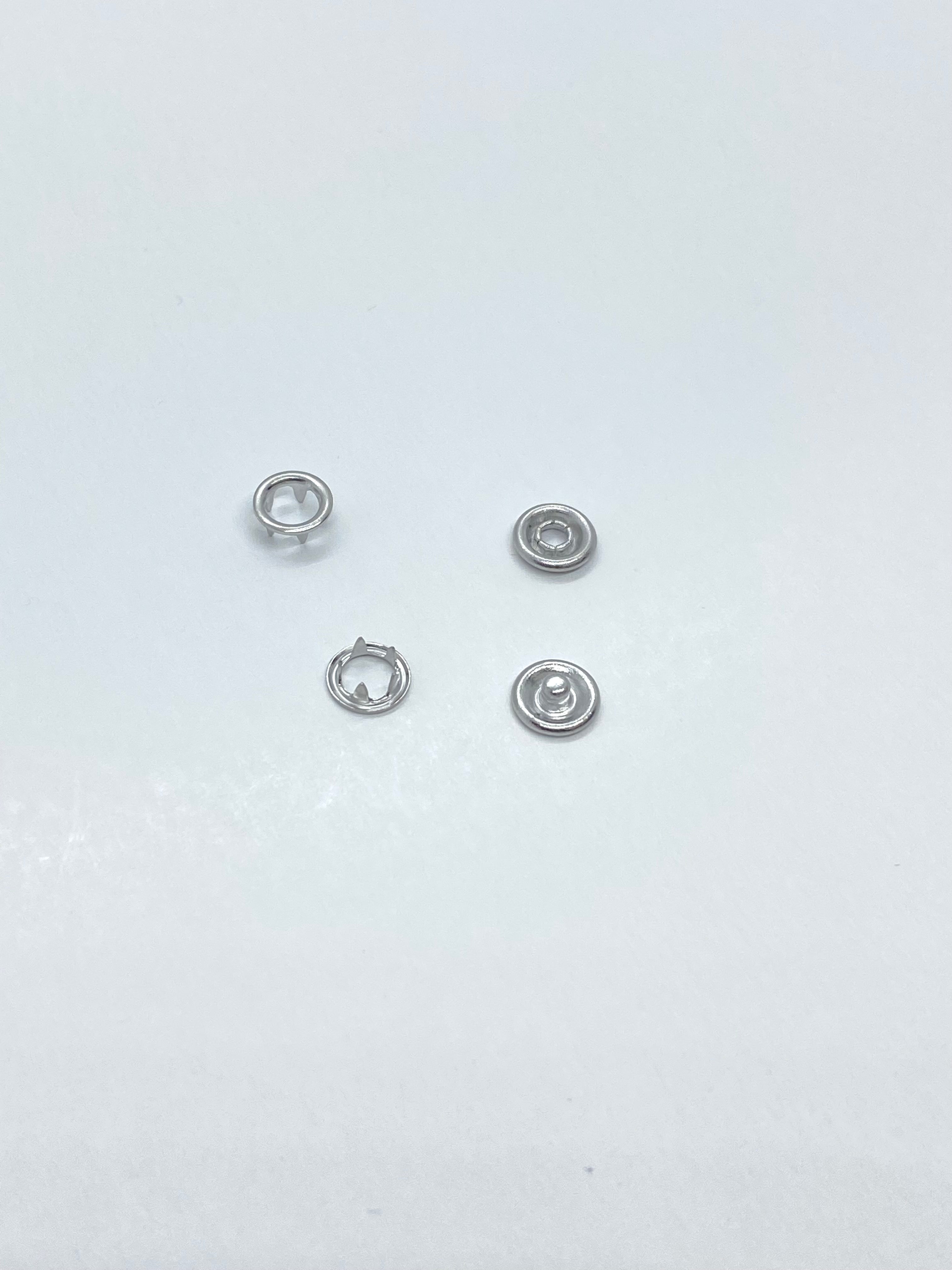O-Ring 12L Silver Snap Button Set – S&J USA, Inc.