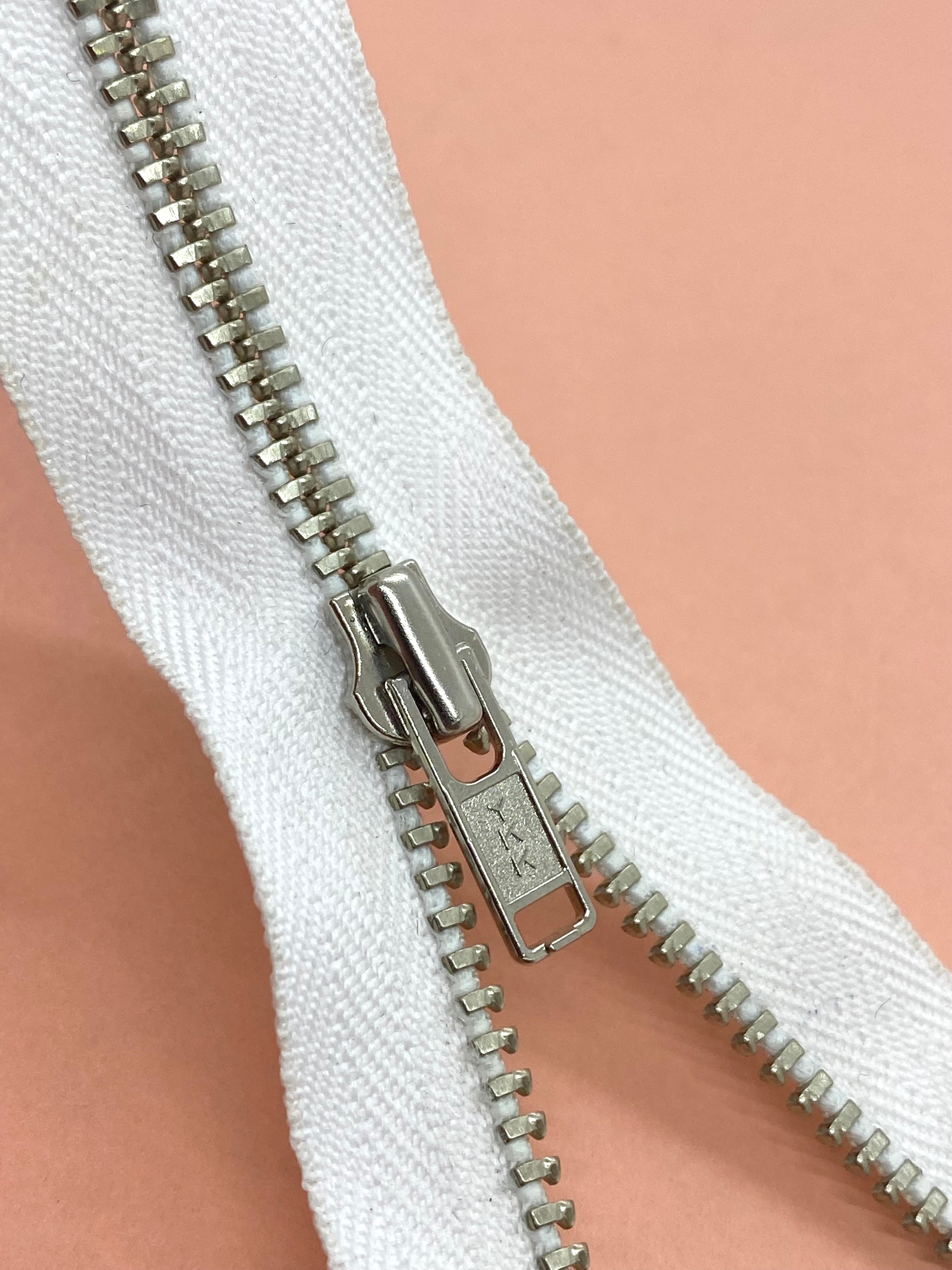 YKK® #4 Nickel c/e White (501) DA Slider – S&J USA, Inc.